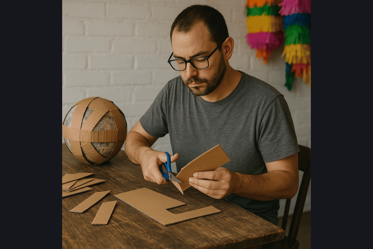 Como hacer una piñata de carton - Lenin Borjas